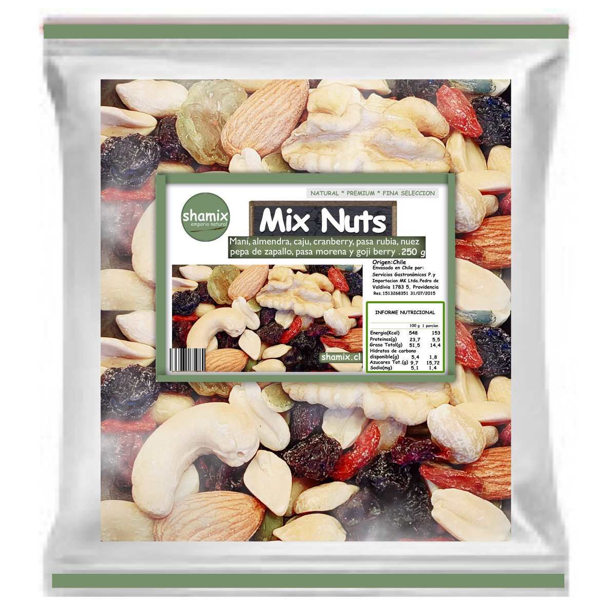 MIX NUTS -SHAMIX — Shamix Emporio Natural