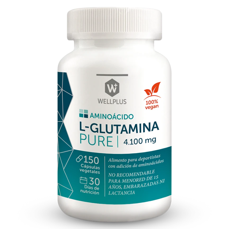 L-GLUTAMINA PURE 150 CAP - WELLPLUS — Shamix Emporio Natural
