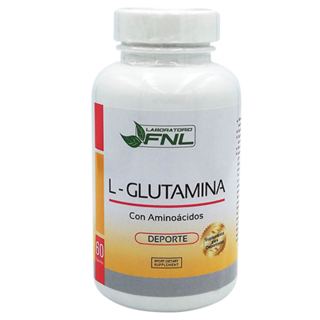 L-GLUTAMINA 500 mg 60 CAP -FNL — Shamix Emporio Natural